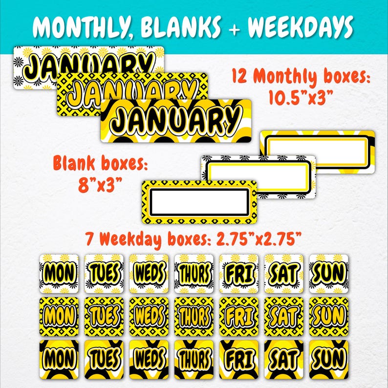 Wall Calendar - Pocket Chart for Teachers | Flowers, Diamonds ...