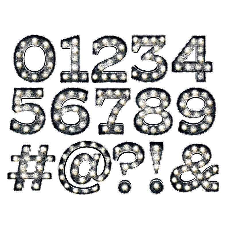 Yellowstone Clipart | Digital Download Alphabet and Numbers Bundle ...