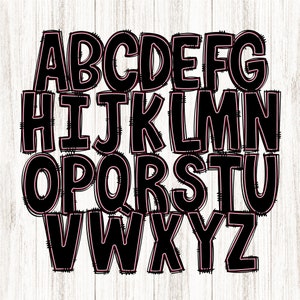 Big Pattern Alphabet Bundle, 20 Sets, Funky Plaid Polka Dot Chevron ...