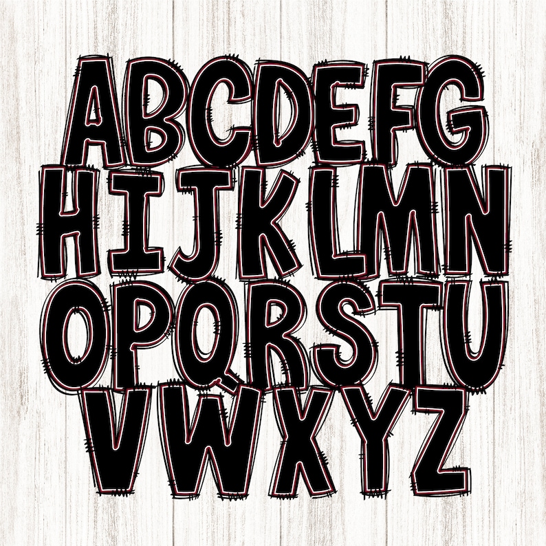 Big Pattern Alphabet Bundle 20 Sets Funky Plaid Polka Dot - Etsy