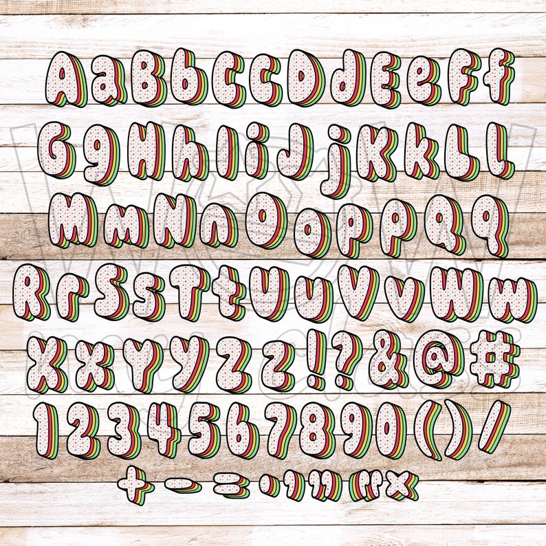 Alphabet Number Set for Boards - Bread Bubble | +french & Spanish ...