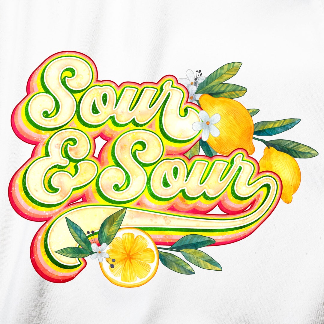 Retro Lemon Graphic, Funny Lemon Print Sour & Sour Download PNG ...