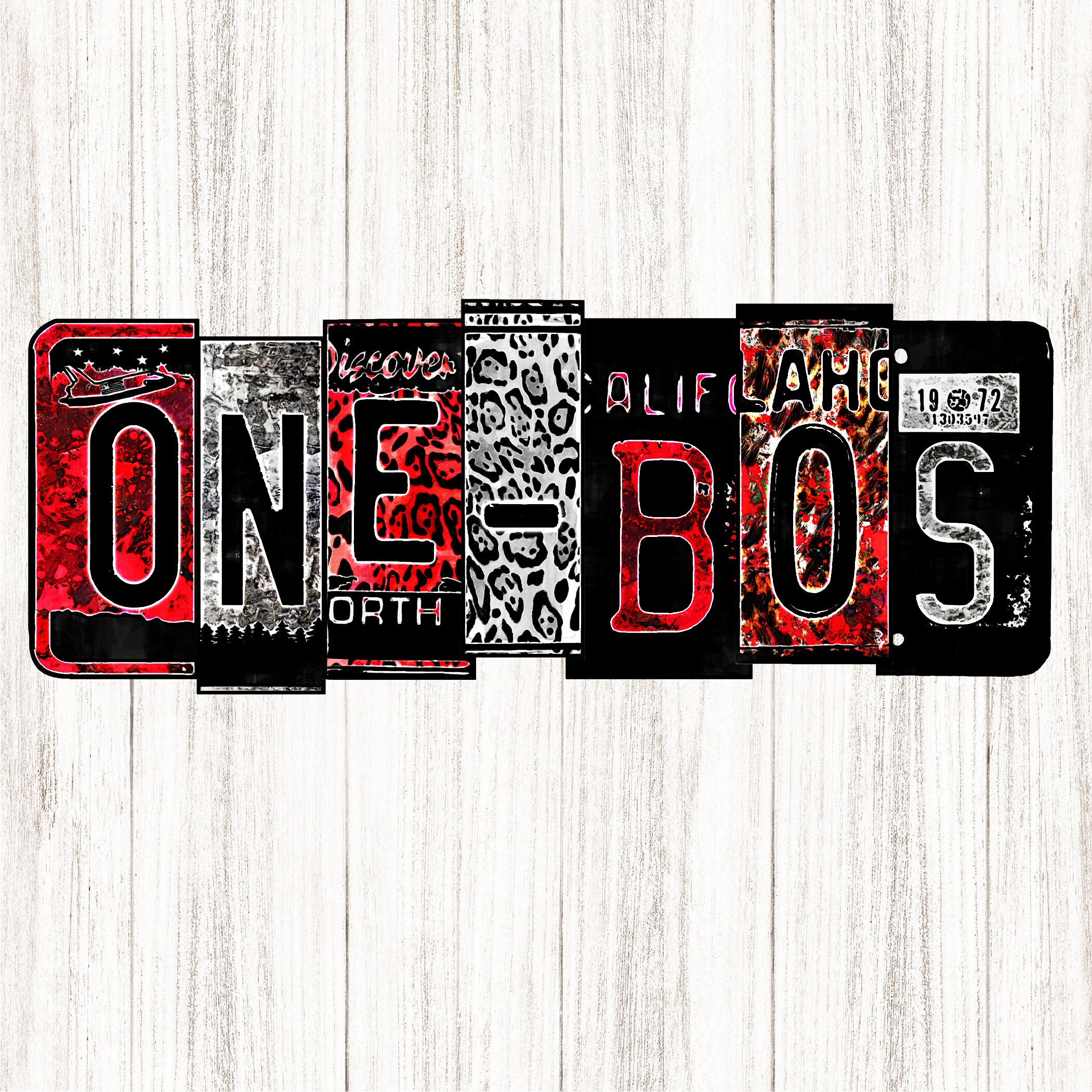 Red License Plate Alphabet Mix Match Letters Grunge & - Etsy