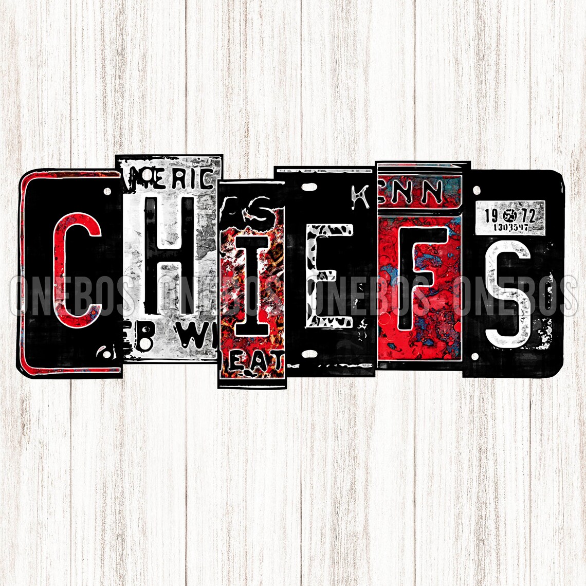 Chiefs License Plate PNG, Red, Leopard, Grunge, Black, Sublimation ...