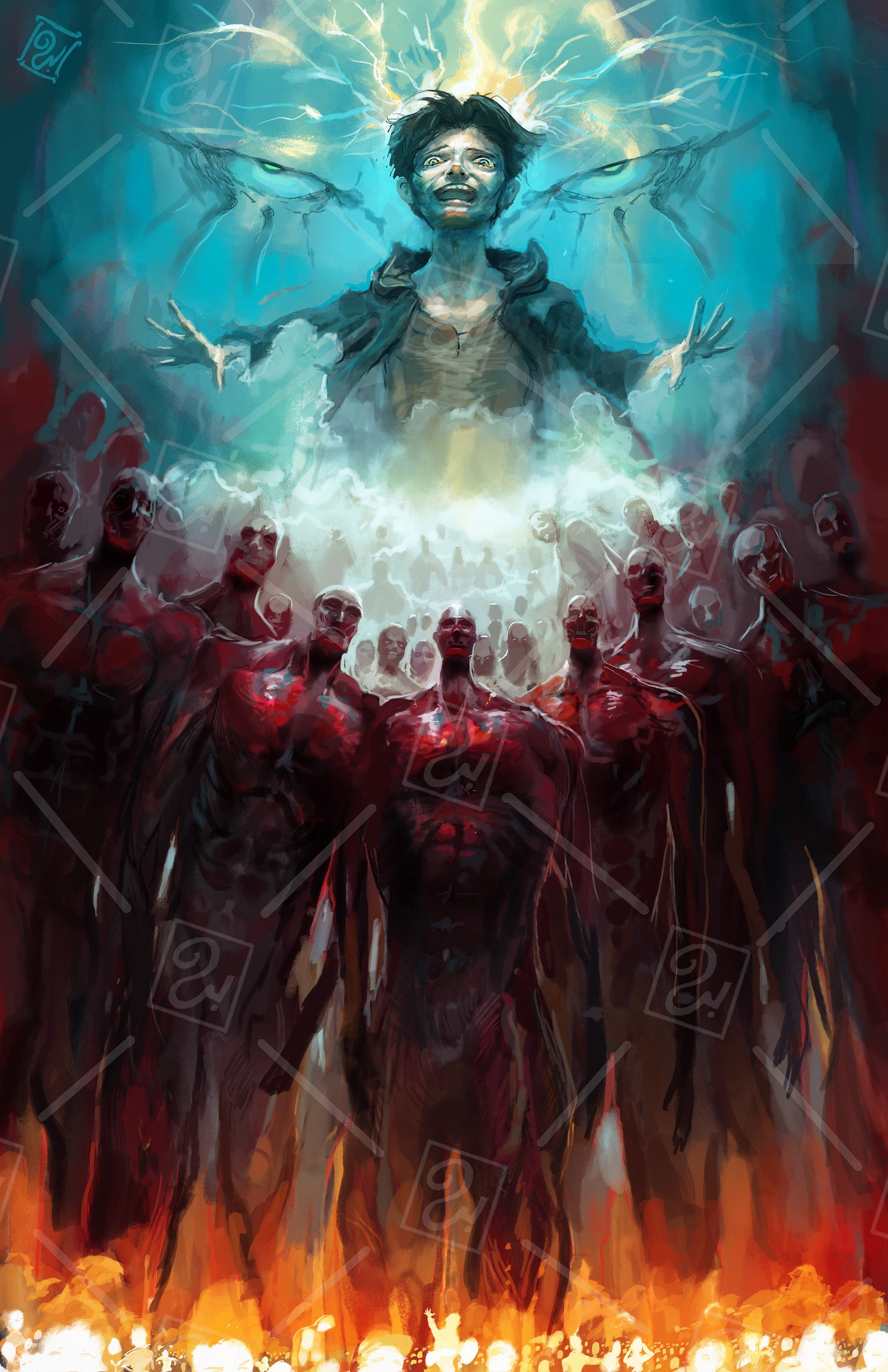 Rumbling aot Fanart - Etsy