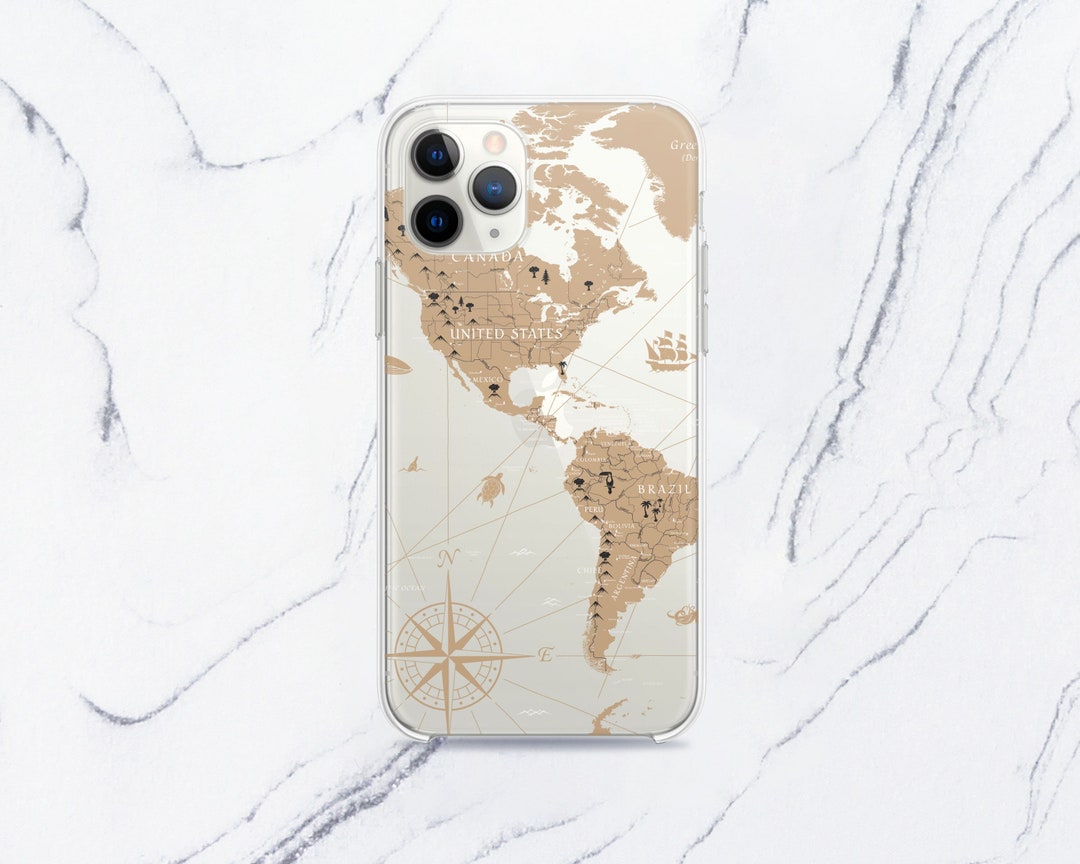 Map iPhone 13 Pro Max Case iPhone 13 Pro Cover World Map iPhone 13 Mini ...