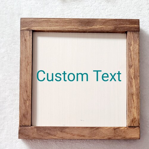 Made to Order Custom Small Wooden Rustic Farmhouse Sign - Etsy
