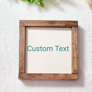 Made to Order Custom Small Wooden Rustic Farmhouse Sign - Etsy
