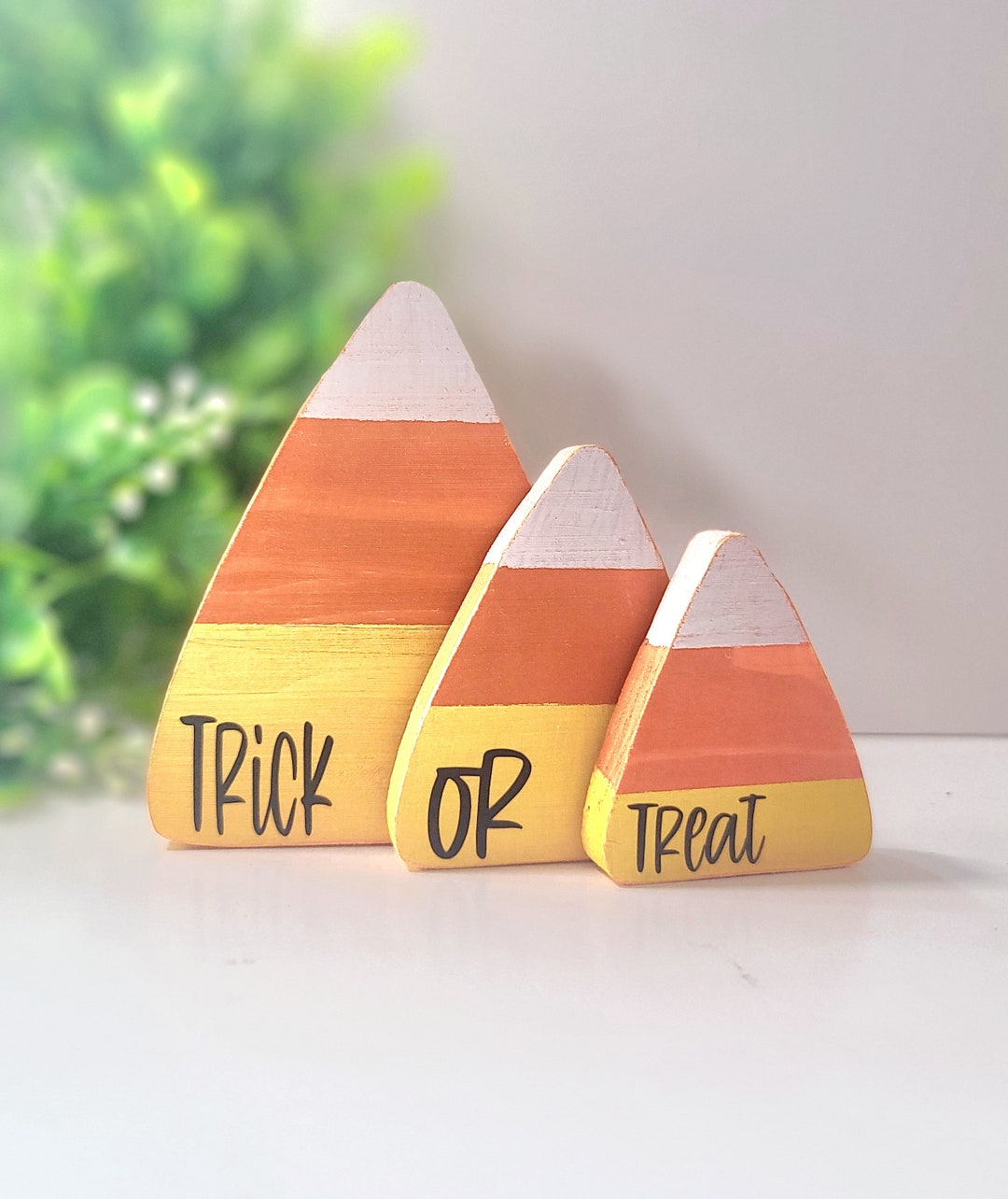 Mini Tiered Tray Candy Corn, Halloween Decor, Fall Decor - Etsy