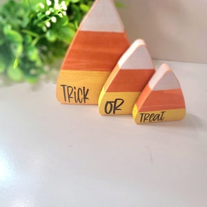 Mini Tiered Tray Candy Corn, Halloween Decor, Fall Decor - Etsy