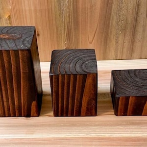 Custom Wooden Display Riser, Table Risers, Art Statue Stand, Rustic ...