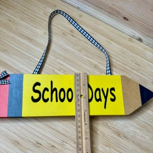 Pencil Sign, Classroom Decor- School Days - Etsy