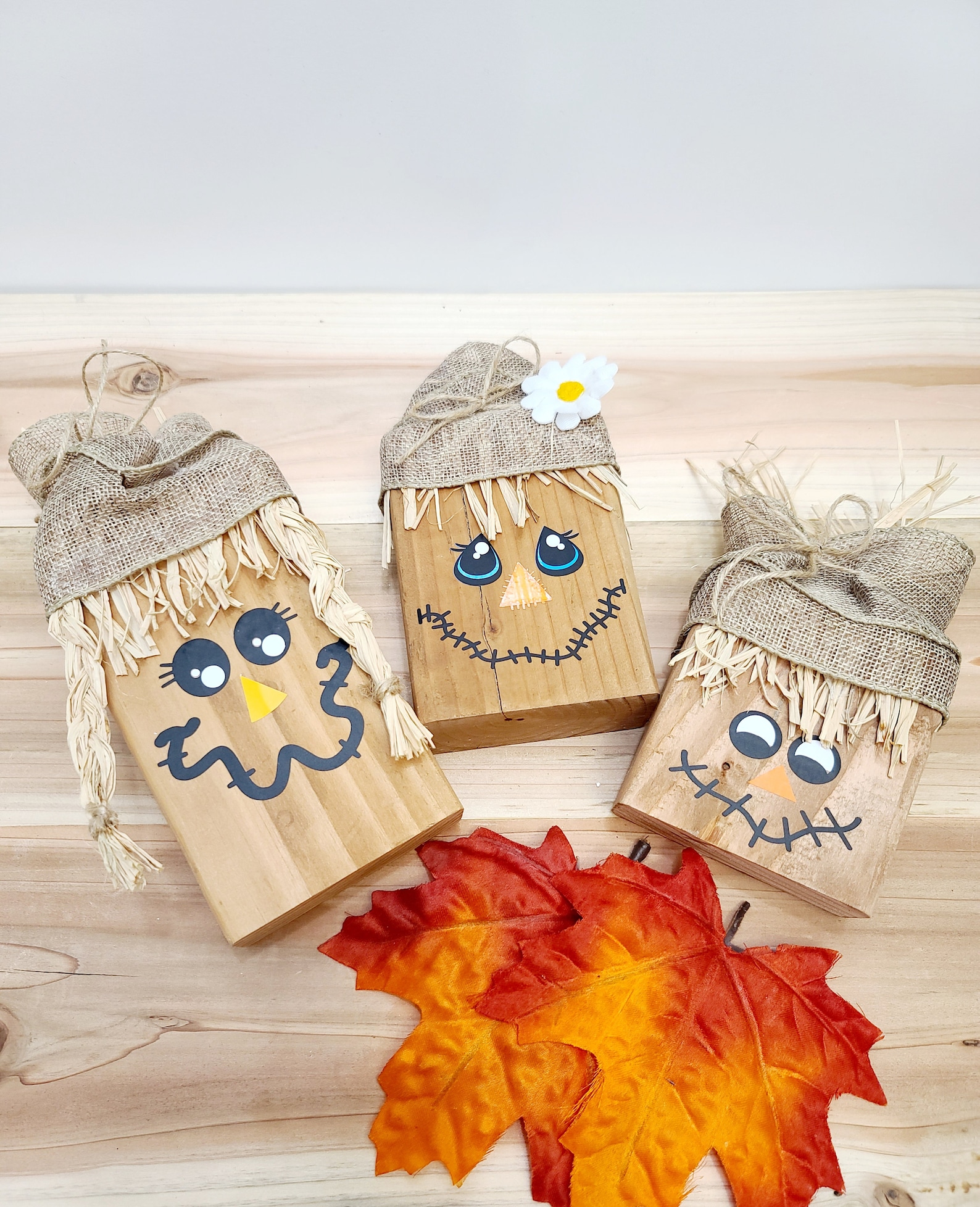 Scarecrow Tiered Tray Wooden Fall Decor Autumn Shelf Sitter - Etsy
