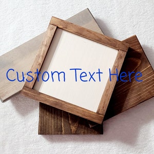 Made to Order Custom Small Wooden Rustic Farmhouse Sign - Etsy