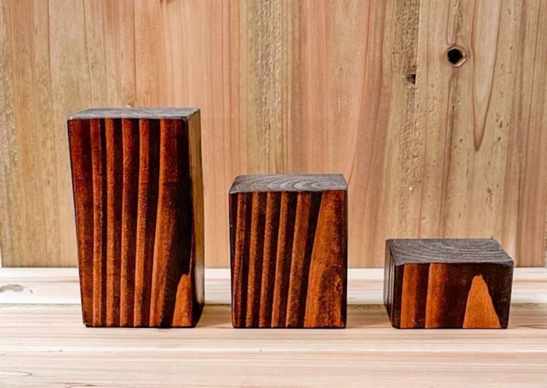 Custom Wooden Display Riser, Table Risers, Art Statue Stand, Rustic ...