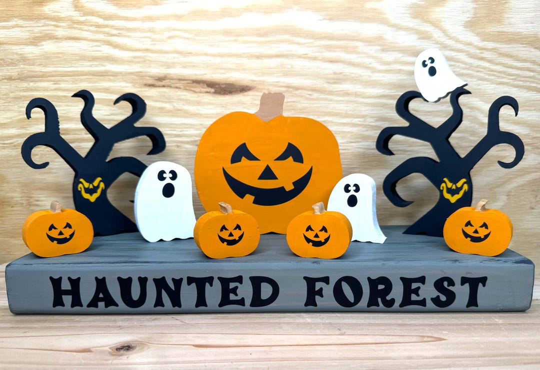 Haunted Forest- Pumpkin, Ghost , Spooky Tree Decor - Etsy