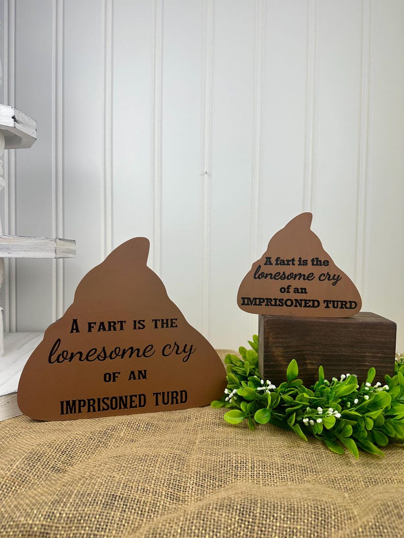 Fart Sign, Funny Bathroom Decor - Etsy