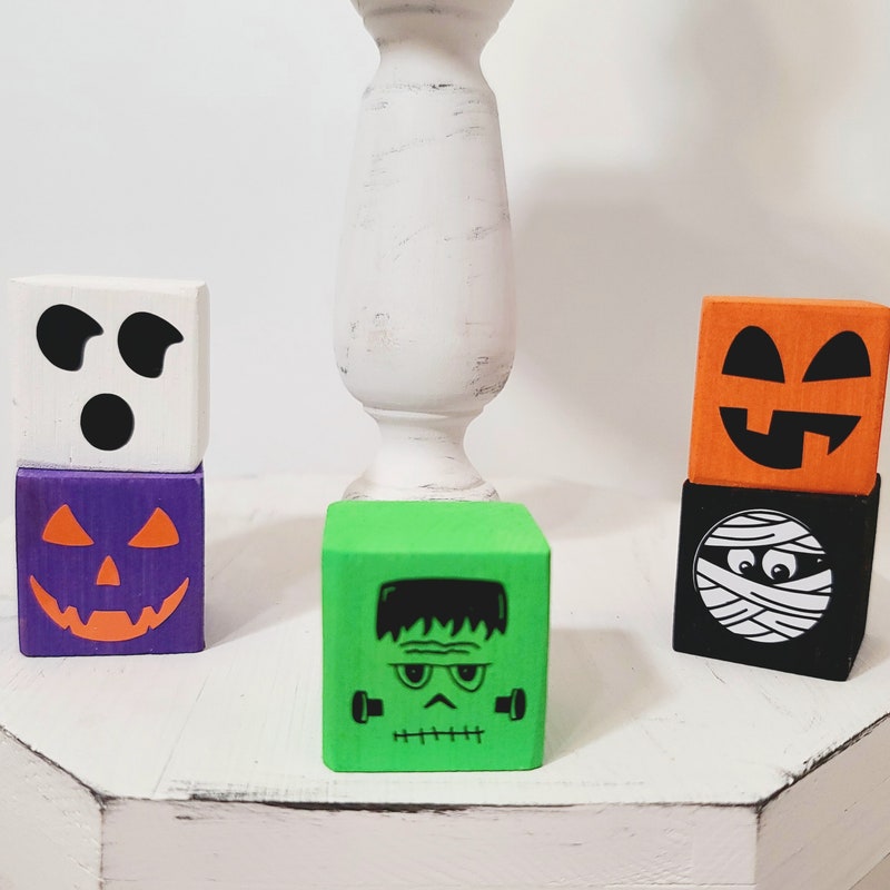 Halloween Blocks - Etsy
