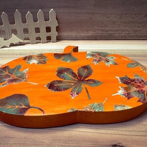 Wooden Pumpkin Bundle, Hello Fall ,falling Leaves Pumpkin, Fall Décor ...