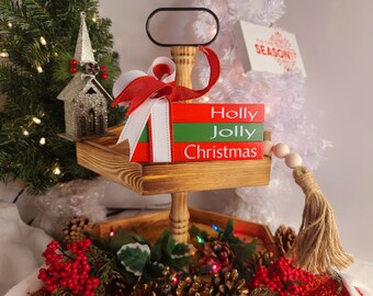 Christmas Book Stack | Etsy