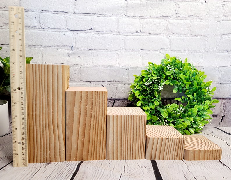 Custom Wooden Risers / Plant Display / Art Display / Rustic - Etsy Canada