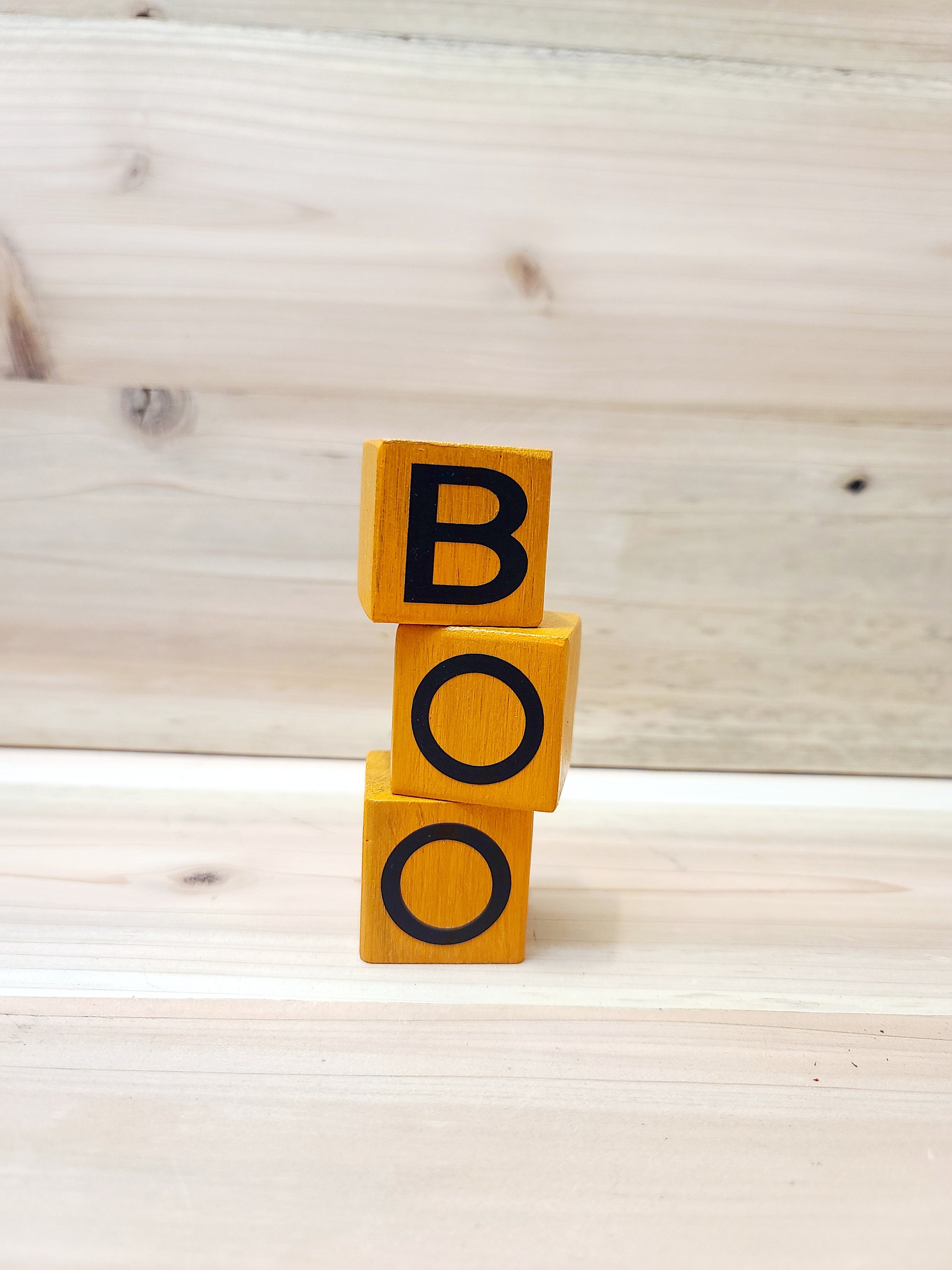 Boo Blocks, Halloween Tiered Tray Decor, Wooden Letter Blocks, Shelf ...