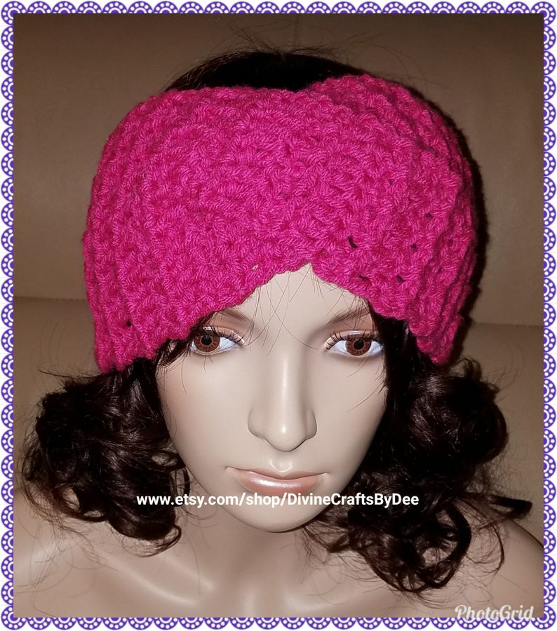 Crochet Criss Cross Headband And Ear Warmer Adult Etsy