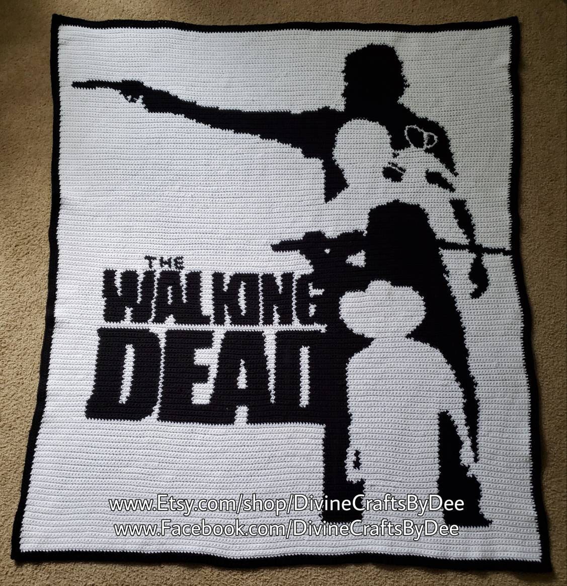 The Walking Dead Crocheted Afghan Blanket - Etsy