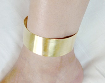 Wide Anklet Bangle - Etsy