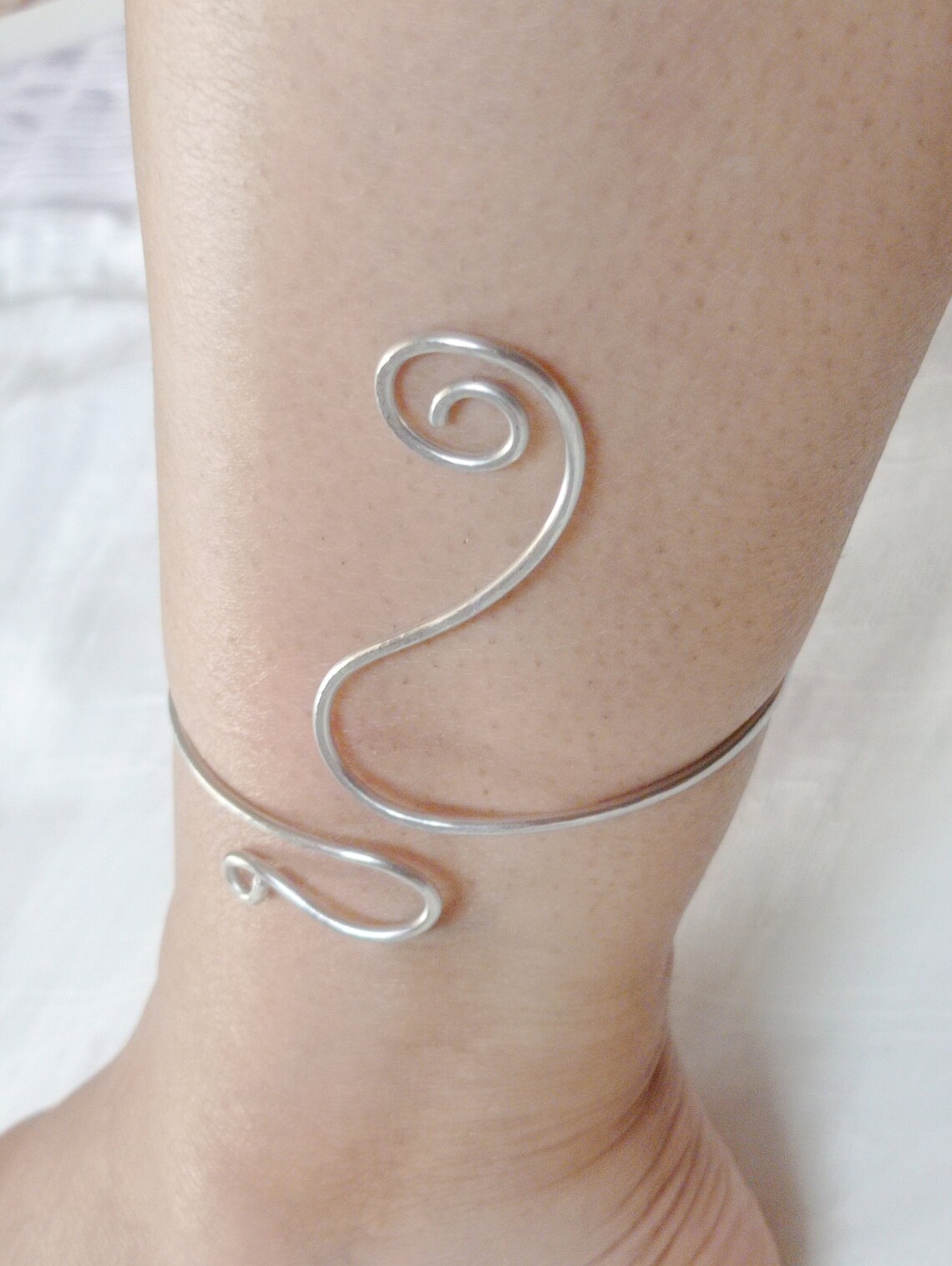 Silver Bangle Anklet,adjustable Ankle Bangle,anklet Cuff Bangle ...