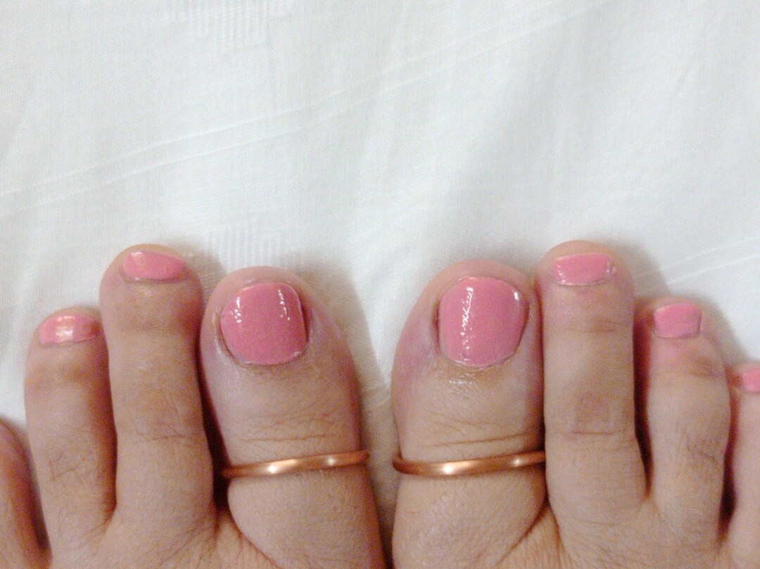 Set of Thin Dainty Big Toe Ring,pure Copper Foot Thumb Ring,metal Foot ...