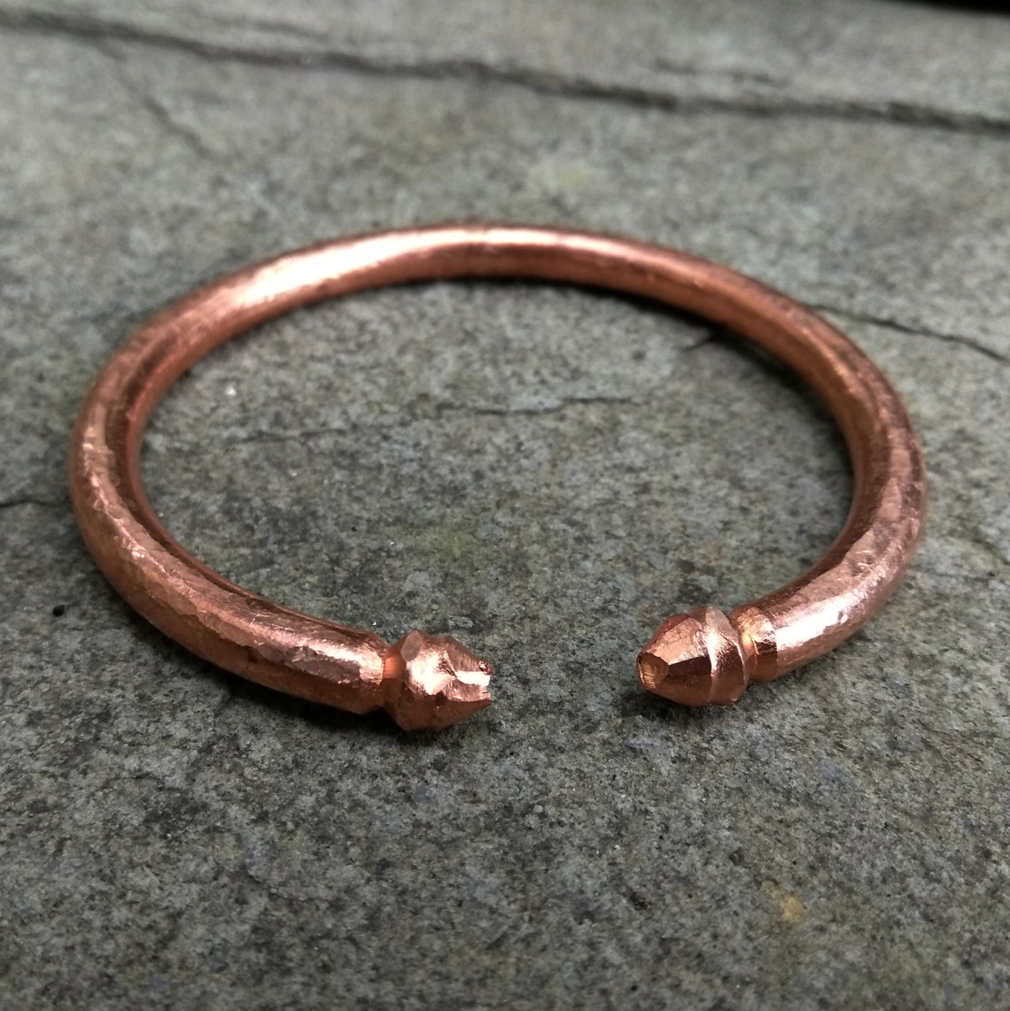 Thick Heavy Pure Copper Braceletsolid Chunky Mens Cuff - Etsy