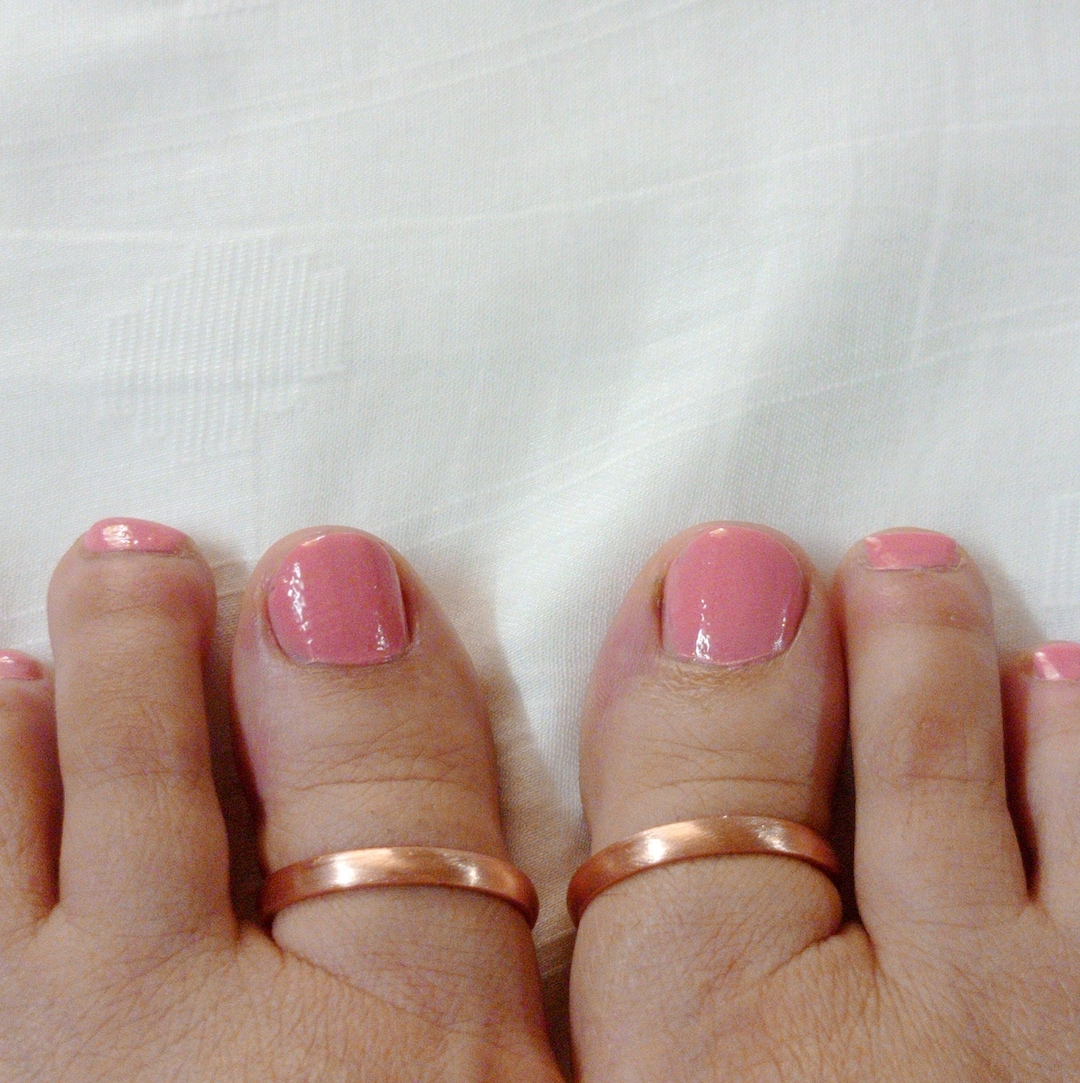Pair Copper Toe Ring,wide Big Toe Ring,big Toe Ring Set,big Toe Ring ...