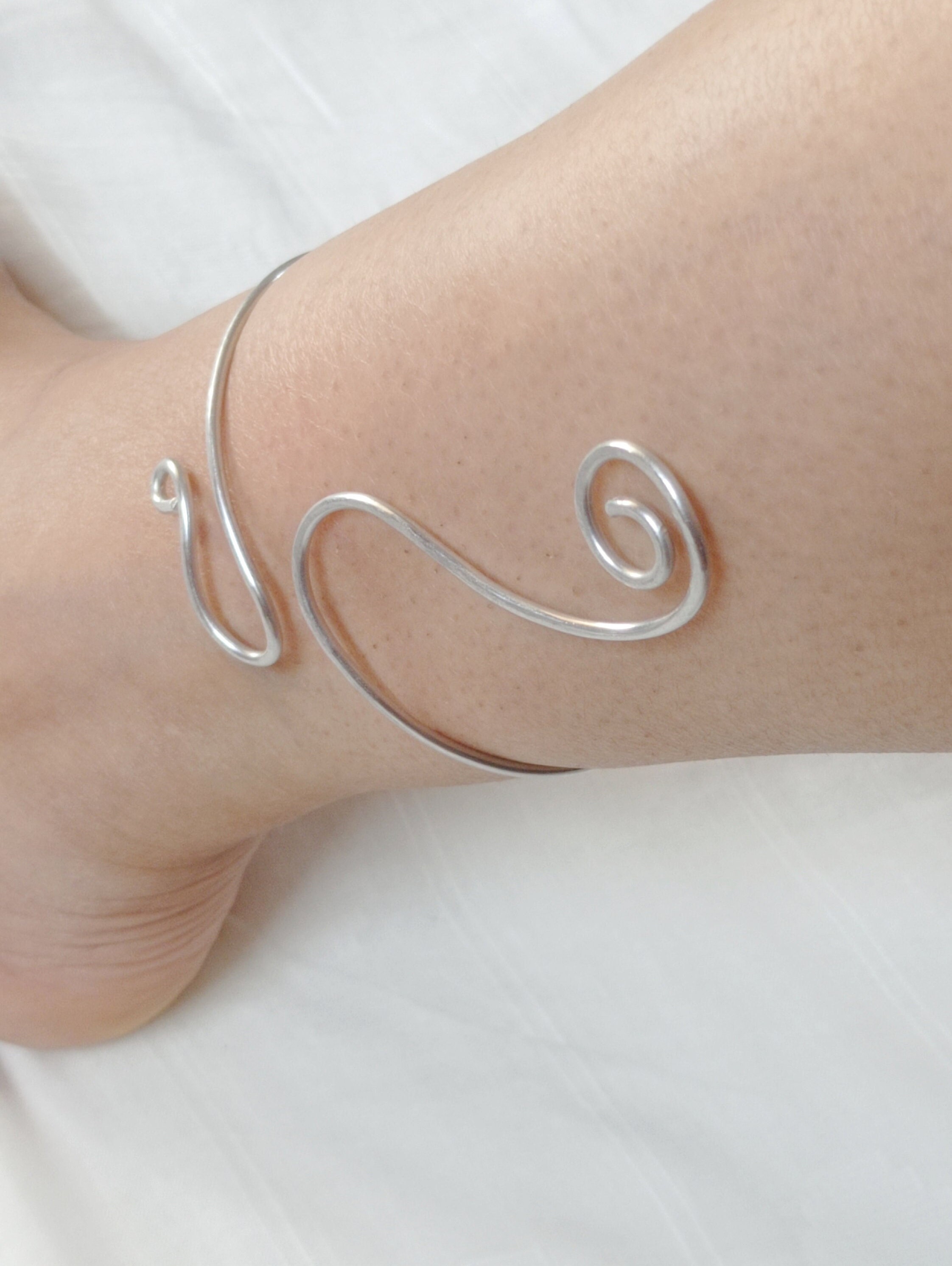 Silver Bangle Anklet,adjustable Ankle Bangle,anklet Cuff Bangle ...