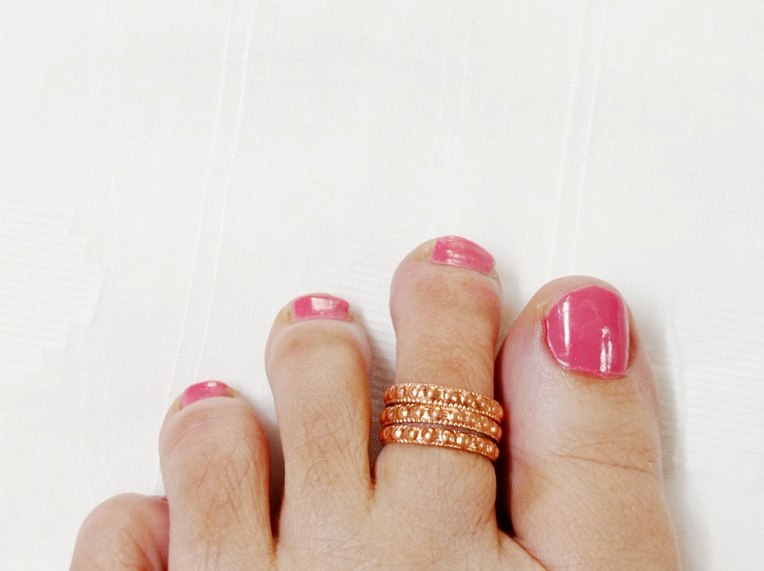 Copper Toe Ring,wrap Around Toe Ring,copper Ring for Toe,copper Jewelry ...