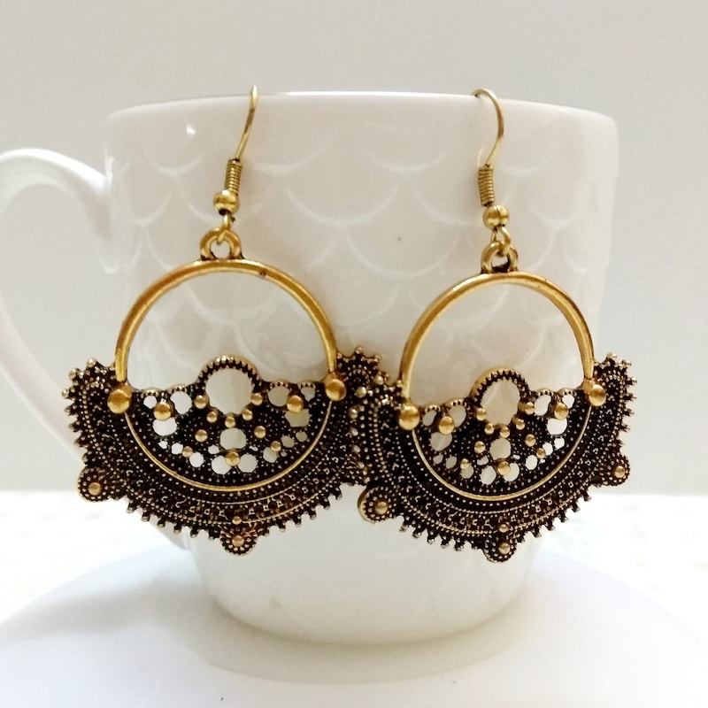Bohemian Earrings - Etsy