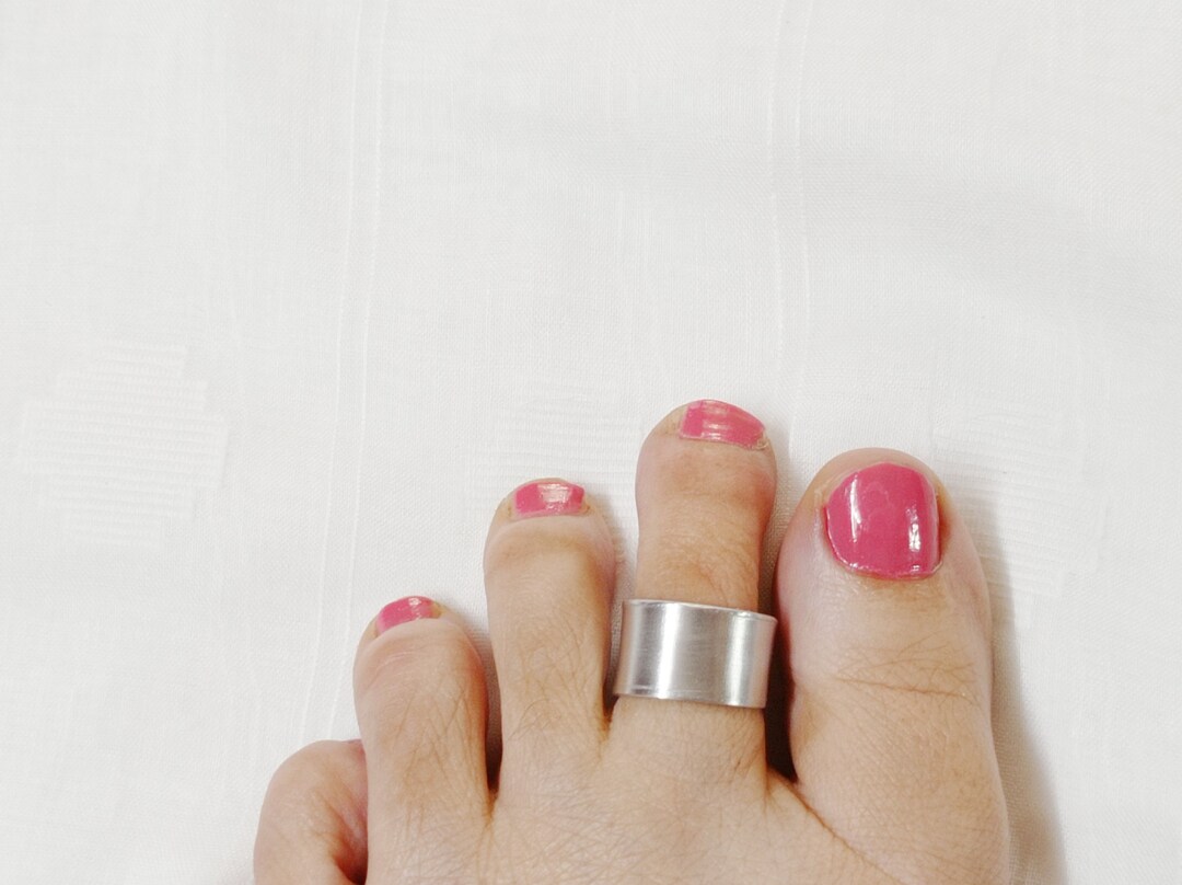 Silver Toe Ring,midi Toe Cuffs,wide Thick Toe Ring,band Toe Ring,summer ...