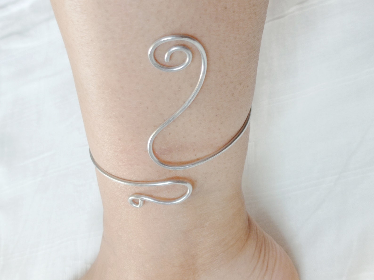 Silver Bangle Anklet,adjustable Ankle Bangle,anklet Cuff Bangle ...