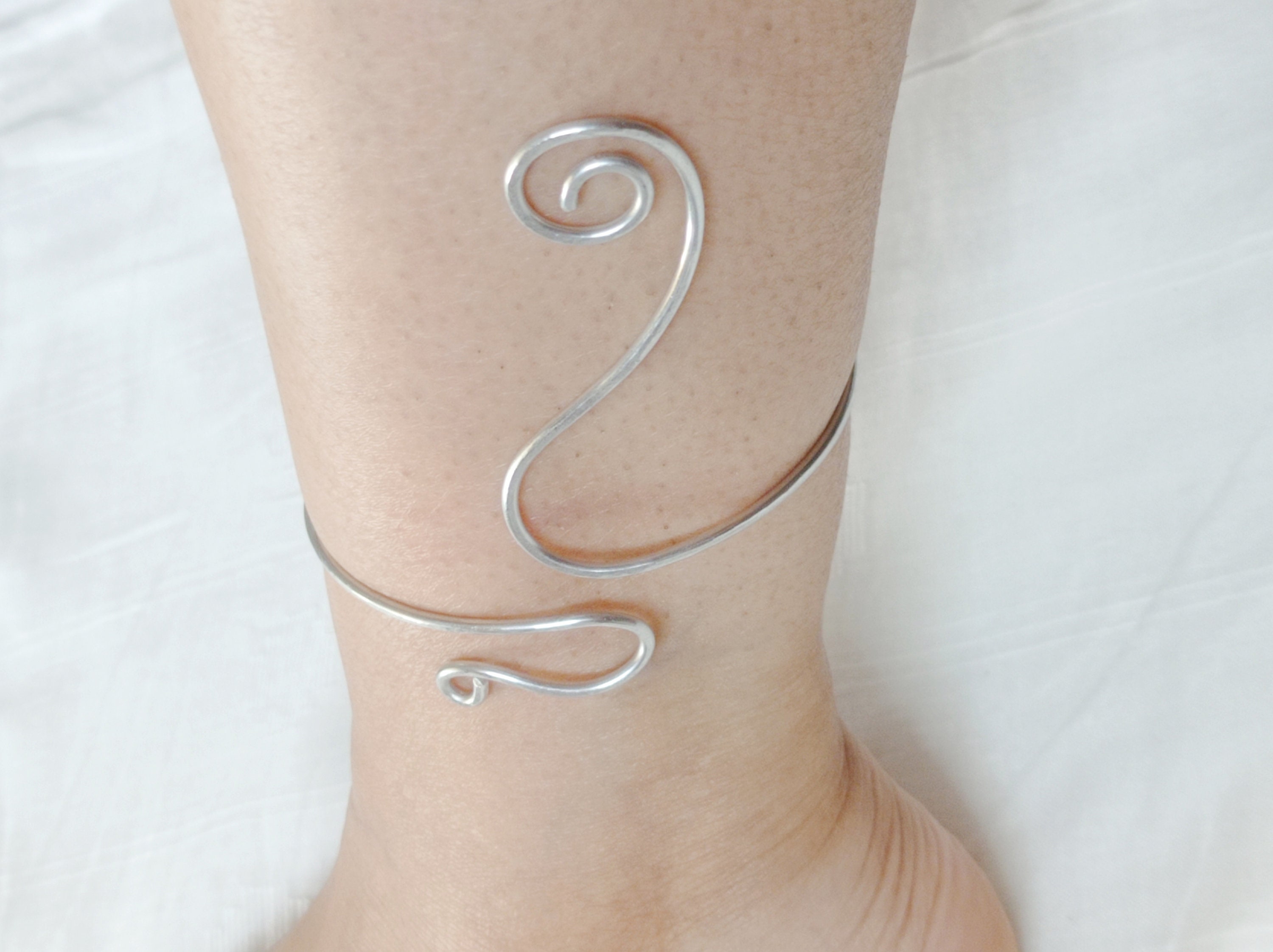 Silver Bangle Anklet,adjustable Ankle Bangle,anklet Cuff Bangle ...
