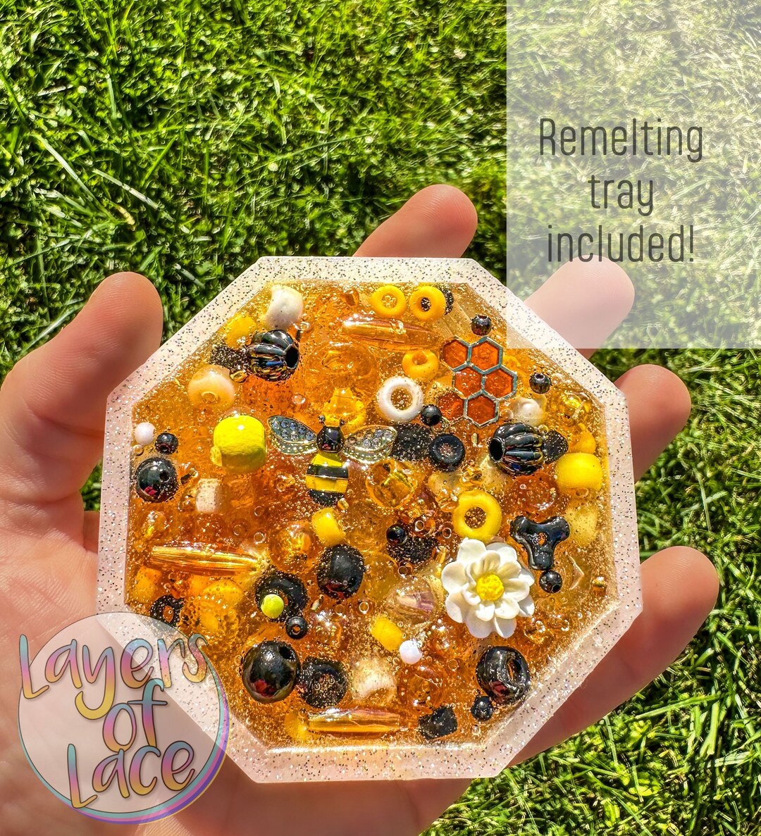 Honeycomb Picky Pad: Remeltable, Reusable Sensory Fidget With Tray and ...