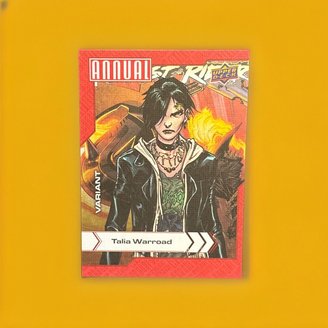 2022-23 Marvel Annual 91 Talia Warroad Canvas Variant Ghost Rider Card ...