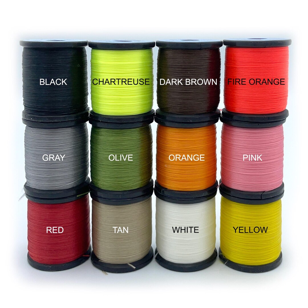 UNI Big Fly Thread - 80 Yd Spool - Saltwater Bass Pike Jig & Fly Tying ...
