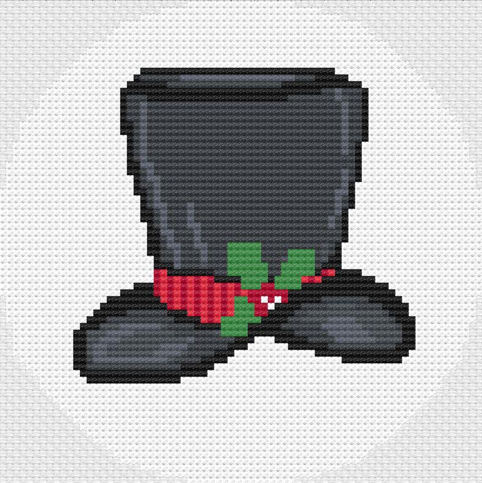Scrooge Hat Needlepoint Pattern, Needlepoint Pattern, Snowman Hat ...