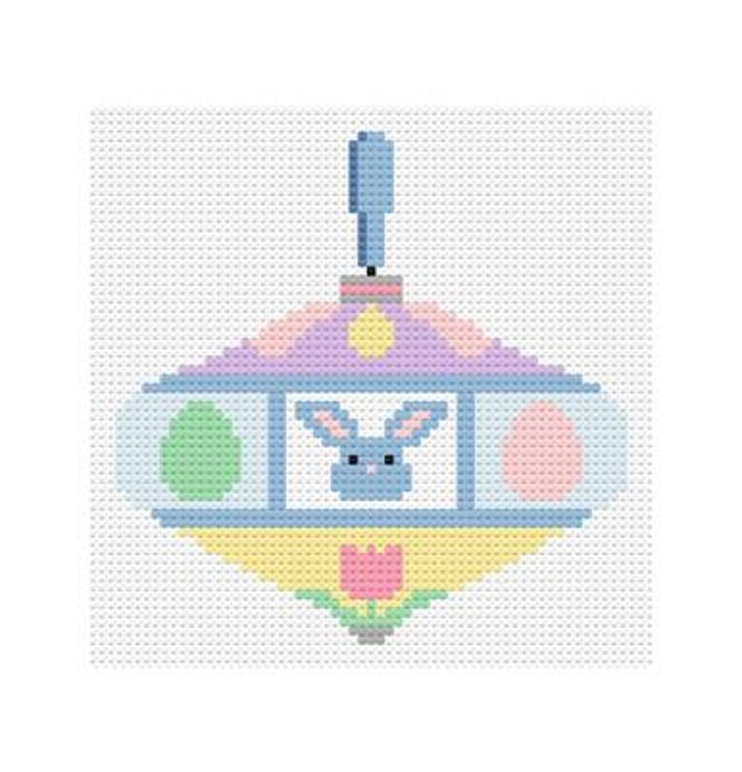 Vintage Top Easter Needlepoint Pattern, 13 Mesh, Fun Easter Theme ...