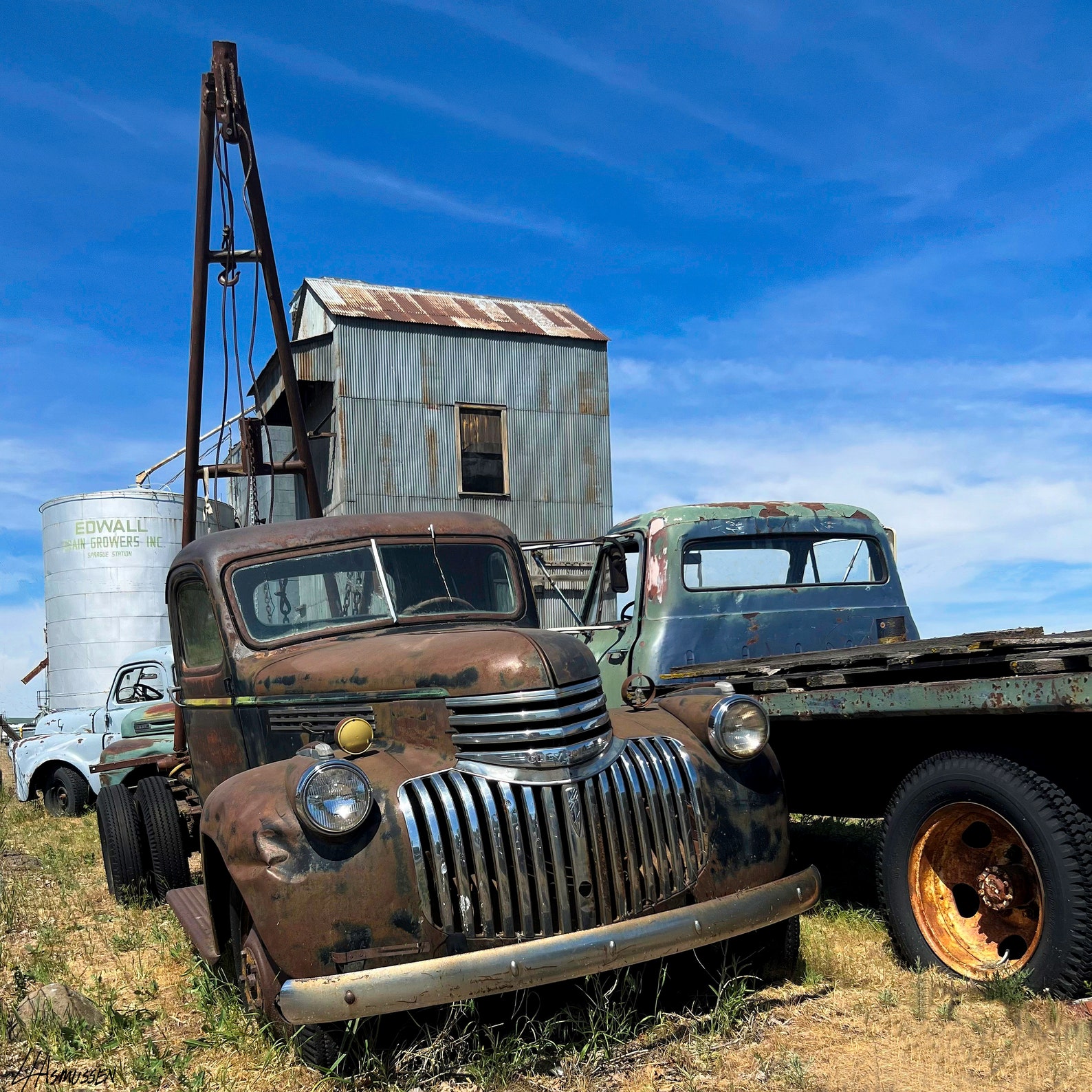 Old Work Trucks, Vintage Farm Trucks, Farm Theme, Fine Art Print ...