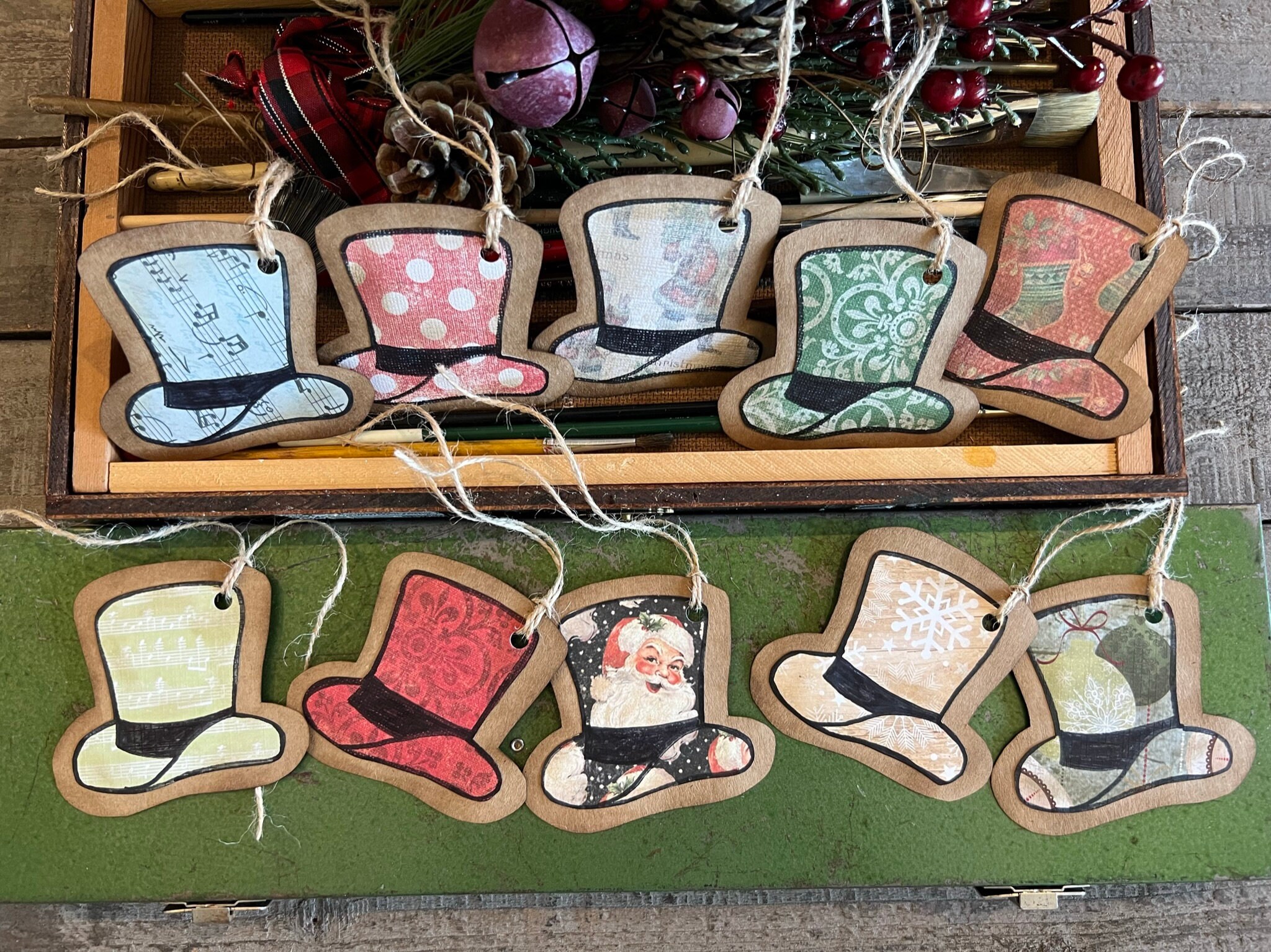 Scrooge Hat Gift Tags Bah Humbug Hat Tags Ebenezer Scrooge - Etsy