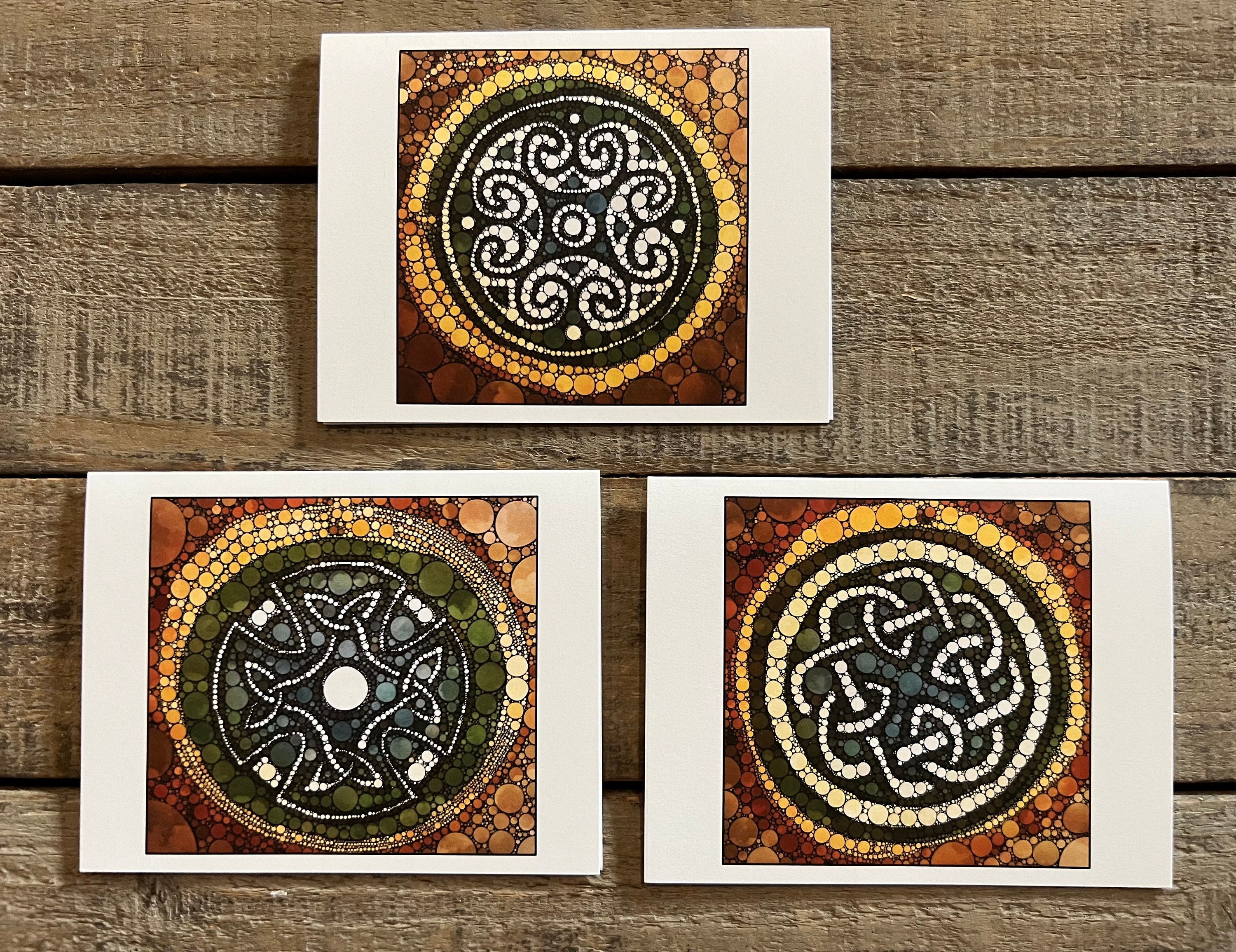 Celtic Cross Notecards, Celtic Knot Cards, Set of 3 Cards With ...