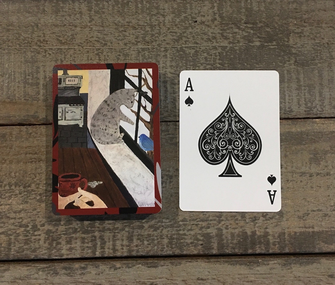 Cat Playing Cards Cat Poker Cards Cat Theme Gift Cat & - Etsy
