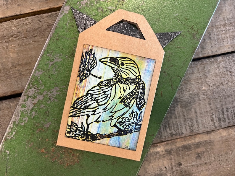 Crow Gift Card Holders 5 Holders With Envelopes Cute Crow - Etsy