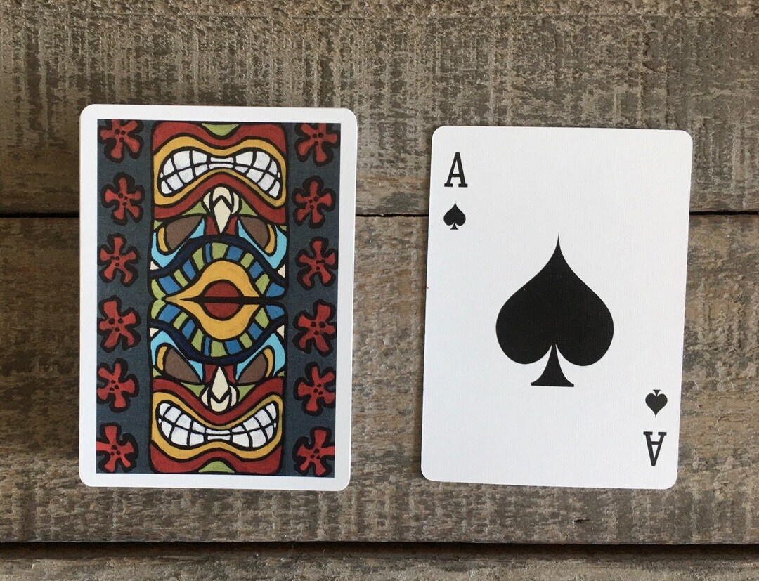 Tiki Playing Cards Tiki Card Deck Tiki Deck of Cards Tiki - Etsy